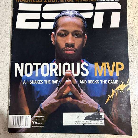 ESPN | Toys | Espn Magazine Featuring Notorious Mvp Allen Iverson ...